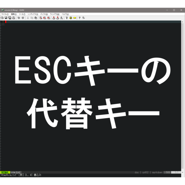[vim問題] Escキーの代わりになるキーバインドは何種類？ Vim入門